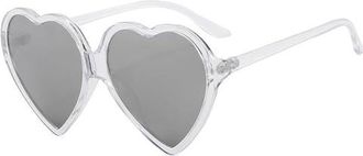 Generic Lunettes De Soleil D&eacute;coratives For Femmes, Id&eacute;ales For Les F&ecirc;tes En Plein Air, Vacances Ou D&eacute;placements(Clear)