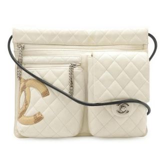Chanel Pre-owned Cambon Line Soft Calf Schultertasche - - Pre-owned - Damen - Beige - ONE SIZE