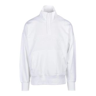 Calvin Klein Jeans Homme, Sweatshirts et sweats &agrave; capuche, Blanc, Taille: L Felpa