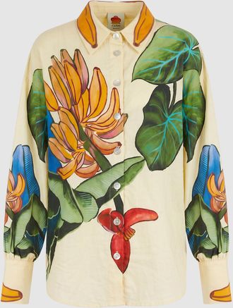 Farm Rio Chemise Banana Grapes Yellow