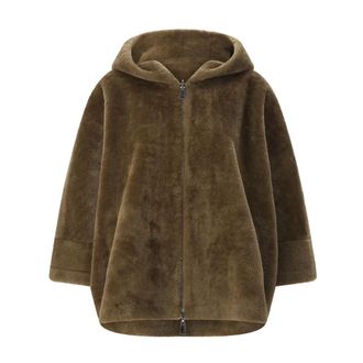 Betta Corradi Kunstfell- & Lammfelljacken - - Jackets - Damen - Gr&uuml;n - M