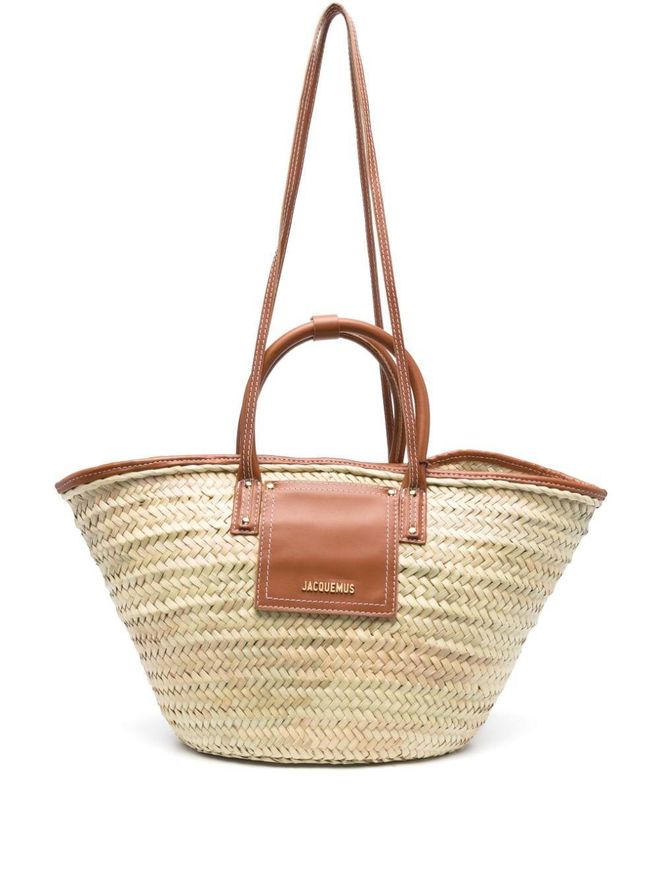 Le Panier Soli Shopper aus Raffiabast - Nude