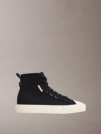 Calvin Klein Ck Luna - High-top Logo Sneakers Aus Canvas - Ck Black - Damen - EU 36