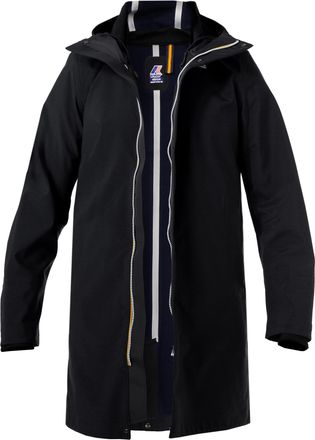 K-Way Herren Regenjacke schwarz unifarben