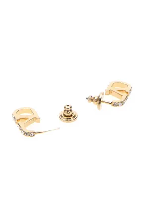 Valentino Garavani Logo-Embellished Earrings - Gold