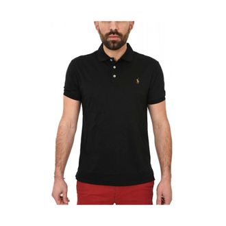 Ralph Lauren Homme, Tops, Noir, Taille: 2XL Polo Slim Fit Doux au Toucher