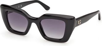 Guess Lunettes de soleil oeil de chat Gu00353 - unisex - Accessoires - Noir - Taille: 48 MM