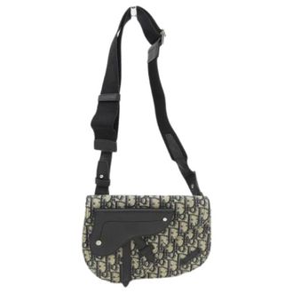 Dior Pre-owned Saddle Oblique Jacquard Messenger Bag - - Pre-owned - Herren - Beige - ONE SIZE