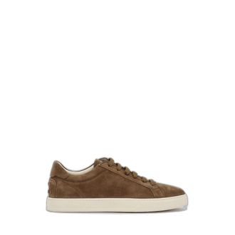 Tod's Baskets en daim &agrave; lacets - Homme - Chaussures - Brun - Taille: 41 EU