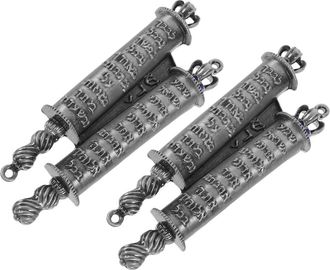 Valiclud Metallene Mezuzah im Vintage Stil mit Schriftrolle Retro Wohndekoration f&uuml;r T&uuml;rpfosten Zinklegierung Religi&ouml;se Haussegnung 1 Satz