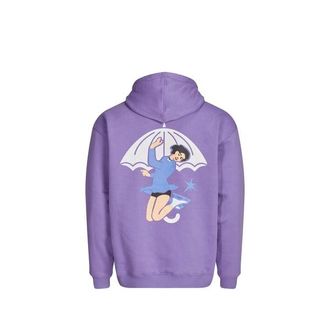 H&eacute;las. Sweat ample &agrave; capuche en coton m&eacute;lang&eacute;