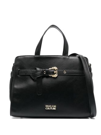 Versace Jeans Couture sac cabas &agrave; logo imprim&eacute; - Noir