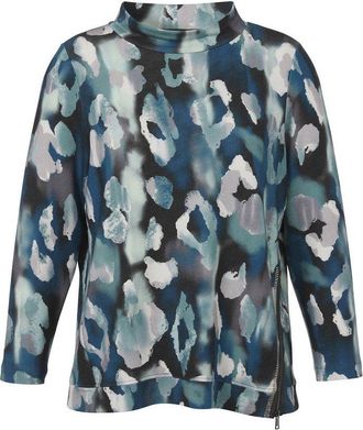 Via Appia Due Sweatshirt (1-tlg) mit Allover-Print und Zipper