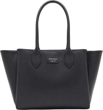 Emporio Armani Femme, Sacs, Noir, Taille: ONE Size Shopper modello grande