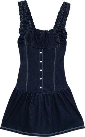 Frankies Bikinis Femme, Robes, Bleu, Taille: 38 FR Christa Denim Dress