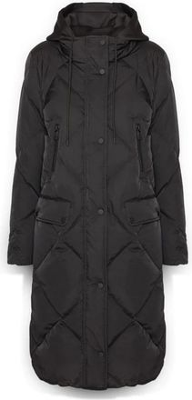 Elena Miro Femme, Manteaux, Noir, Taille: 42 FR Doudoune en nylon mat