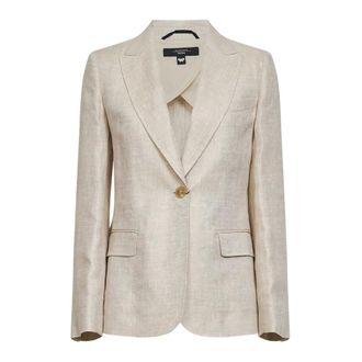 Max Mara Femme, Vestes, Beige, Taille: 40 FR Wkdnalut Blazer