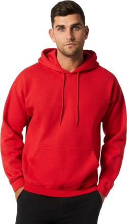 Gildan G185 Heavy Blend Erwachsene Kapuzen-Sweatshirt, rot, Large