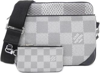 Louis Vuitton Sac bandouli&egrave;re en toile Pre-owned - Homme - Pre-owned - Gris - Taille: ONE Size