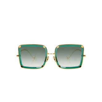 Anna-Karin Karlsson Femme, Accessoires, Jaune, Taille: 56 MM White Moon Emerald SUN Lunettes de soleil