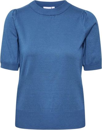 Saint Tropez Femme, Pulls, Bleu, Taille: 38 FR Pulls &agrave; col rond