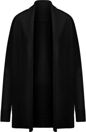 Peter Hahn Long-Strickjacke aus Schurwolle und Kaschmir Peter Hahn schwarz