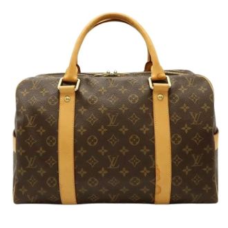 Louis Vuitton Sac de voyage en toile Pre-owned - Femme - Pre-owned - Brun - Taille: ONE Size