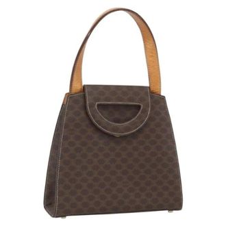 Celine Sac &agrave; main vintage en cuir Pre-owned - Femme - Pre-owned - Brun - Taille: ONE Size