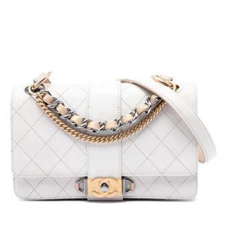 Chanel Pre-owned Vintage Satchel - Femme - Pre-owned - Blanc - Taille: ONE Size
