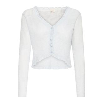 Ichi Cardigan - - Knitwear - Damen - Blau - XL