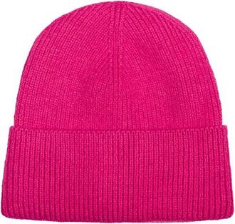 styleBREAKER Bonnet Unisexe en Tricot avec Motif côtelé et Bord Large, Bonnet en Tricot Fin, Bonnet en Tricot Double, Bonnet en Tricot 04024190, Couleur:Rose