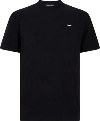 Dsquared2 Homme, Tops, Noir, Taille: M Logo Plaque T-Shirt