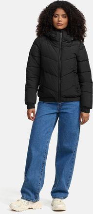 Marikoo Winterjacke MARIKOO Nayanaa, Damen, Gr. XL, schwarz, Obermaterial: 100% Polyester, Innenseite: 100% Polyester, Jacken Winterjacke, mit abnehmbarer Kap