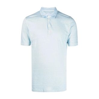 120% Lino Homme, Tops, Bleu, Taille: 2XL Polo