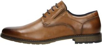 Fitters Footwear Fitters Hommes Chaussures daffaires Max, Couleur Cognac PU, Chaussures pour Hommes Grandes Tailles, Max 51 EU Cognac PU