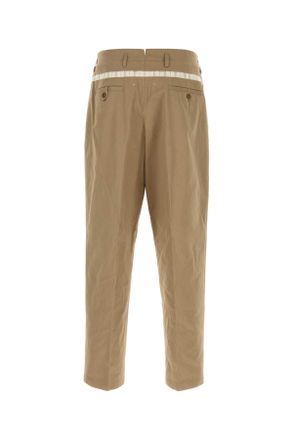 Maison Margiela Cotton Trousers - Beige