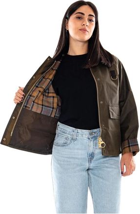 Barbour Veste cir&eacute;e Spey - Femme - Vestes - Vert - Taille: 38 FR