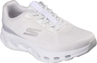 Skechers Slip-On Sneaker SKECHERS GO WALK GLIDE-STEP 2.0, Herren, Gr. 44, wei&szlig;, Synthetik, Textil, Schuhe, Sportschuh, Freizeitsneaker, Halbschuh in veganer Ve