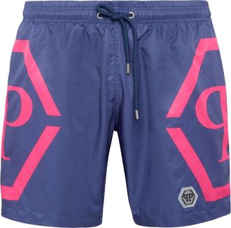Philipp Plein Herren, Bademode, Blau, 4XLGr&ouml;&szlig;e
