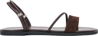 Estro & Luminara Femme, Chaussures, Brun, Taille: 36 EU Sandales L&eacute;g&egrave;res &agrave; Fines Bretelles