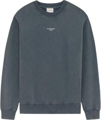 Dr&ocirc;le de Monsieur Sweatshirt mit Washed Slogan - - Sweatshirts & Hoodies - Herren - Grau - L
