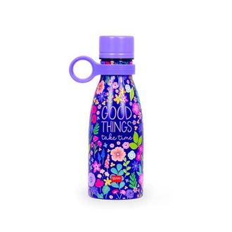 Legami Legami - Vakuumflasche Hot & Cold Mini, leichte und widerstandsf&auml;hige Thermo-Wasserflasche, hermetischer Verschluss, abnehmbarer Silikongriff, Edelsta