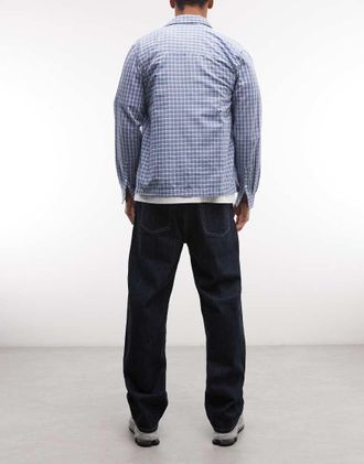 Weekday Galaxy - Weite Loose-Fit-Jeans in blauer Rinse-Waschung