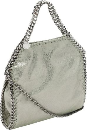 Stella McCartney Femme, Sacs, Gris, Taille: ONE Size Falabella Mini Metallic Tote Bag