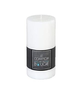 Le Comptoir de la Bougie Rustic Deko-Kerze, rund, Durchmesser 7 cm, Weiß