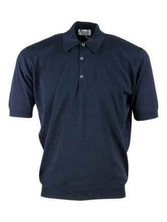 John Smedley T-Shirt - Bleu