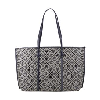Tory Burch Femme, Sacs, Bleu, Taille: ONE Size T Monogram Perry Tote