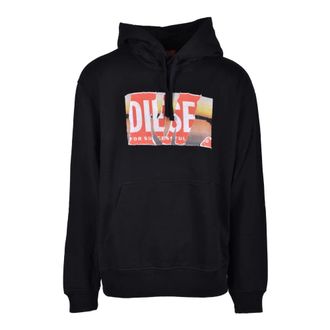 Diesel Homme, Sweatshirts et sweats à capuche, Noir, Taille: M SweaT-shirt en coton