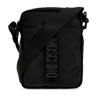 Moschino Homme, Sacs, Noir, Taille: ONE Size Sac bandouli&egrave;re Logo