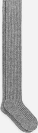Arket Knielange Socken Aus Kaschmirmischung -Grau